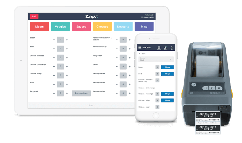 Zenput Labels | Zenput